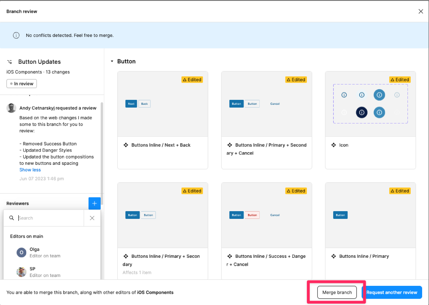 Working In Branches | Compound Design System