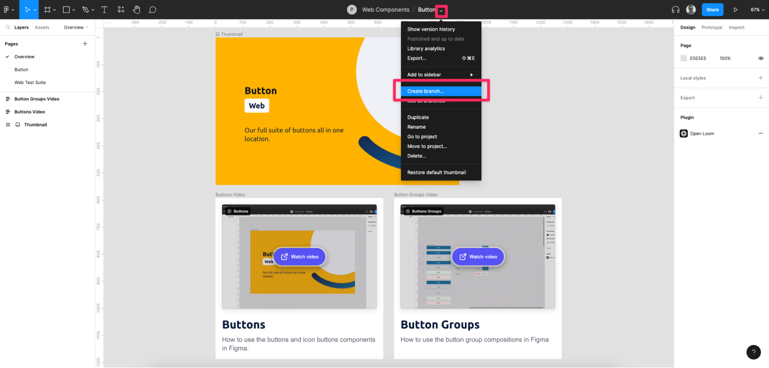 Branching In Figma | Compound Design System