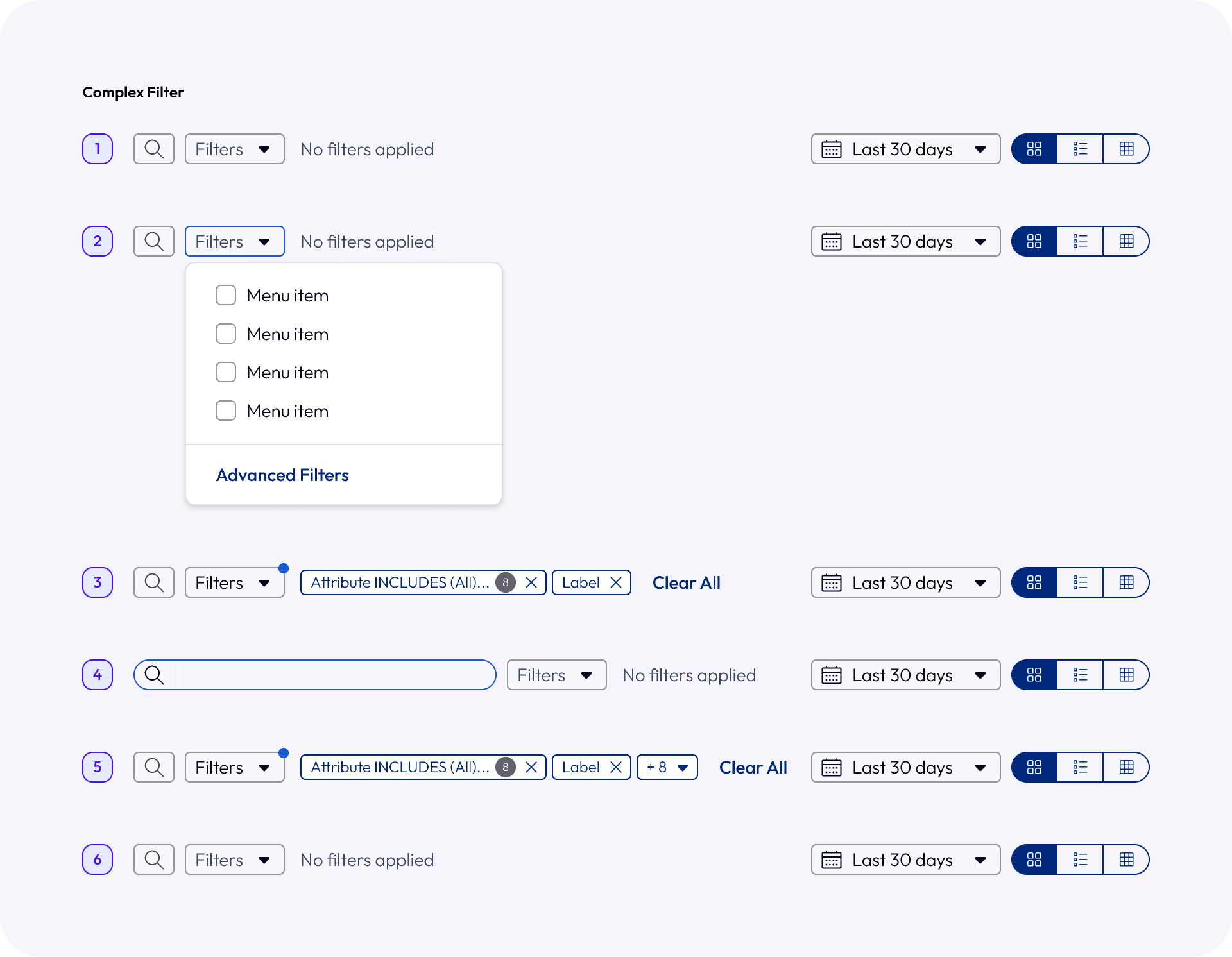 Overview | Filters| Vision Design System