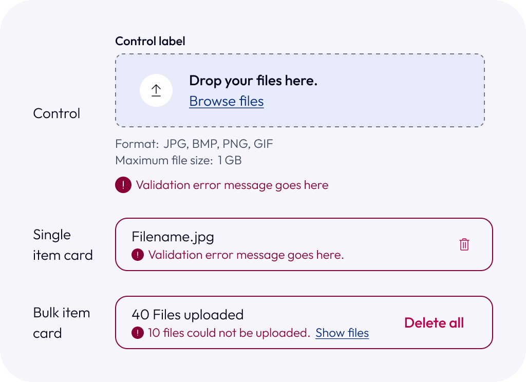 Overview | File Uploader | Vision Design System