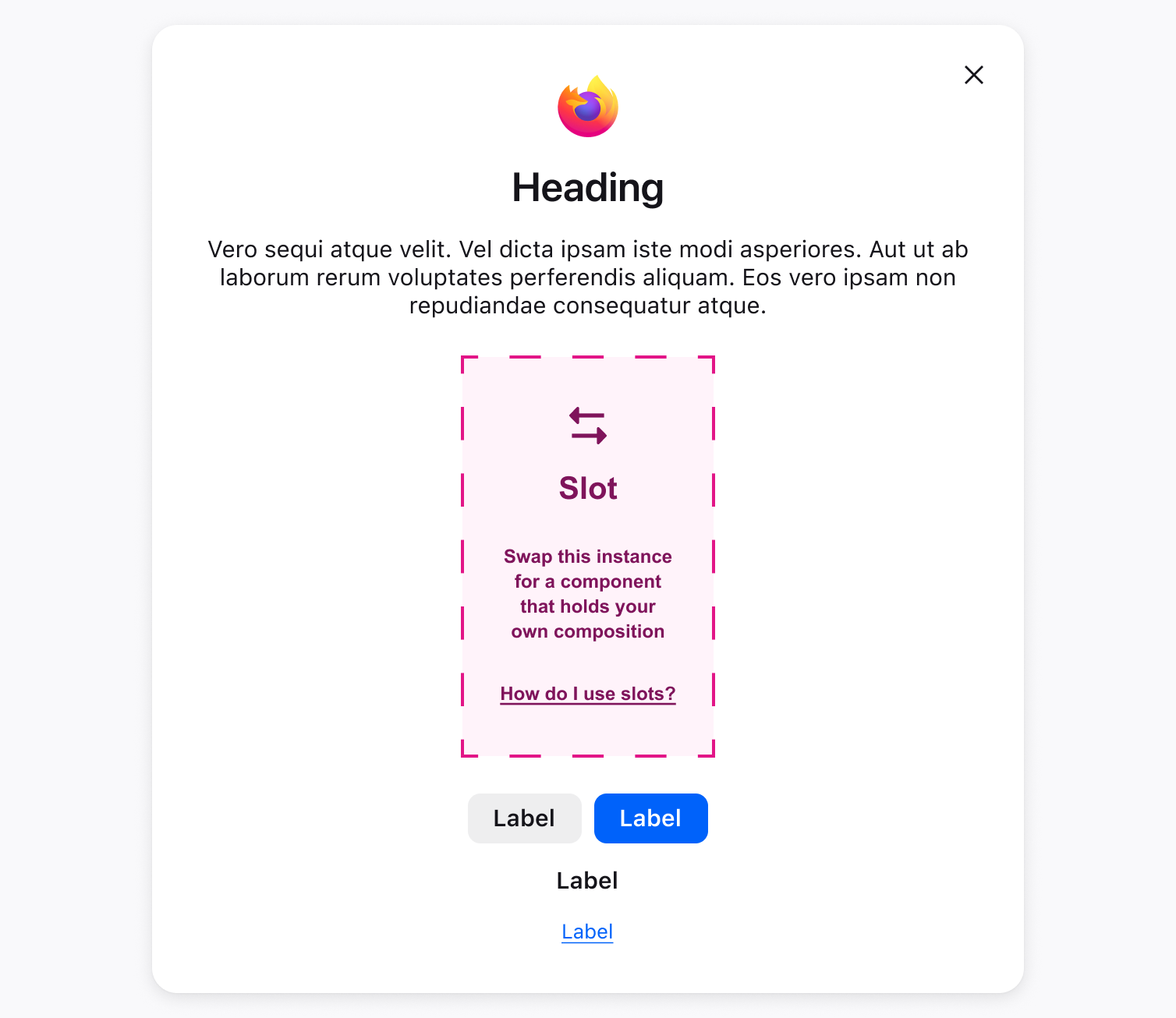 Spotlight modal - Acorn Design System