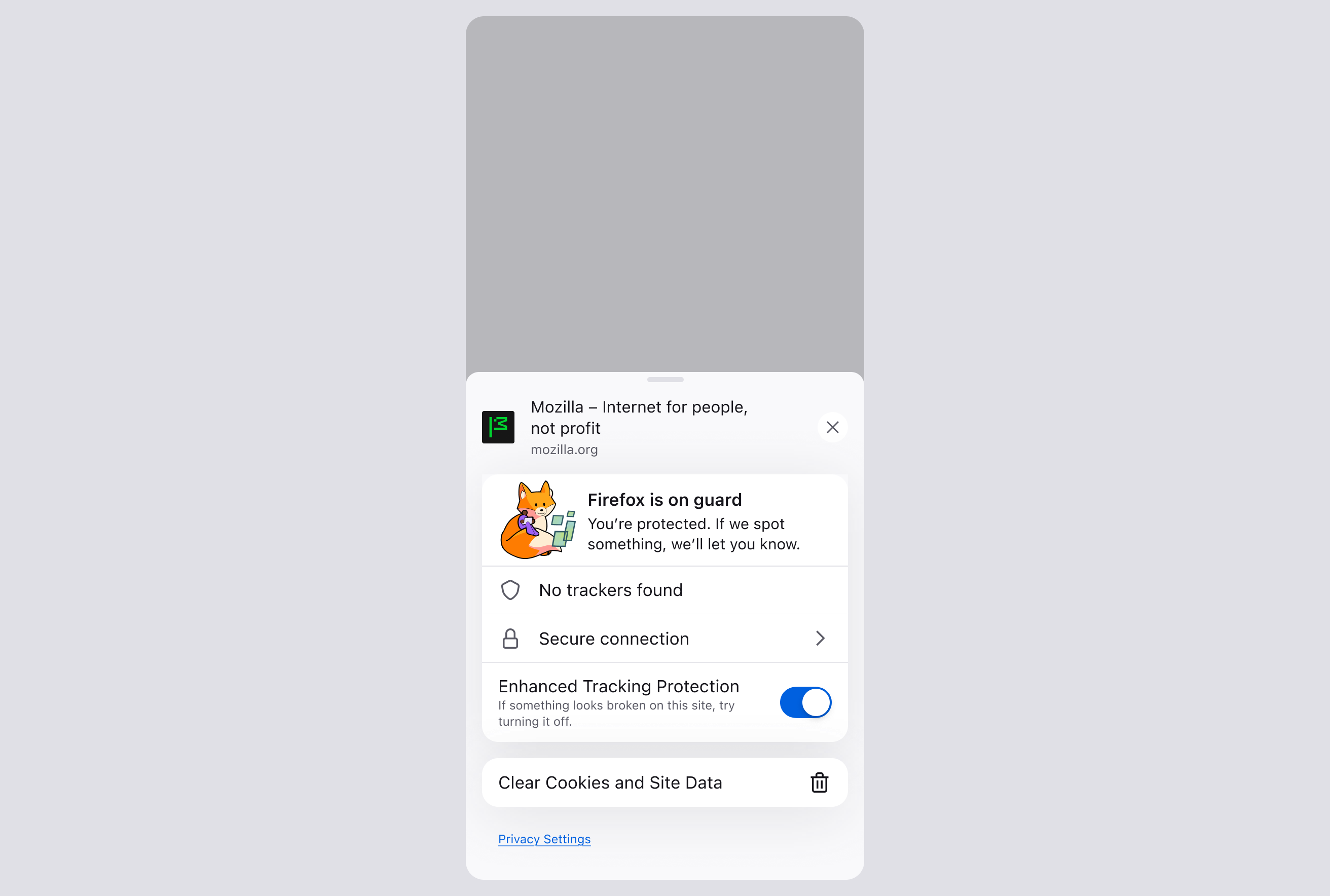 iOS | Bottom sheet - Acorn Design System