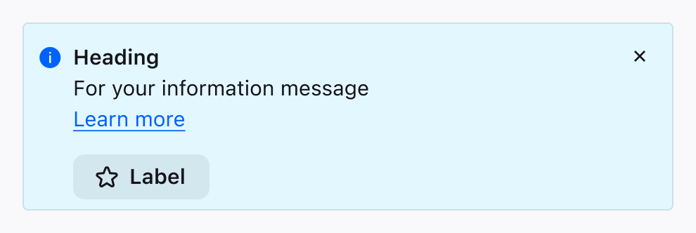 Message bar - Acorn Design System