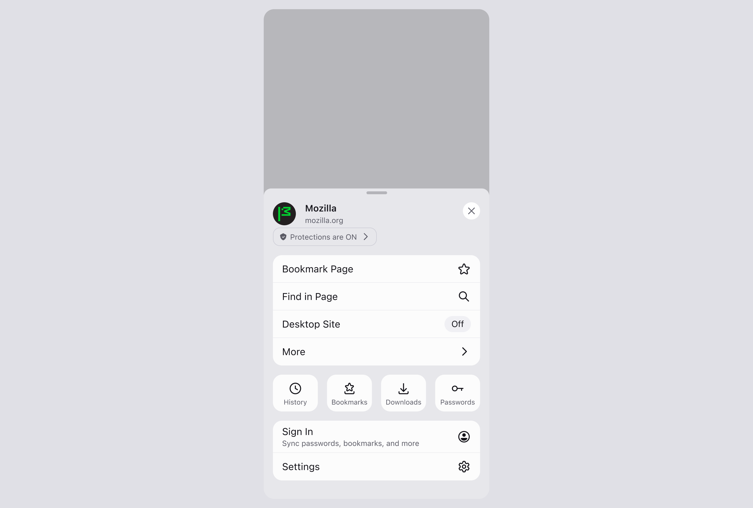 iOS | Bottom sheet - Acorn Design System