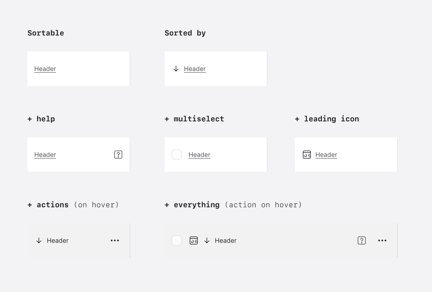 Style | Data table | Soul Design System