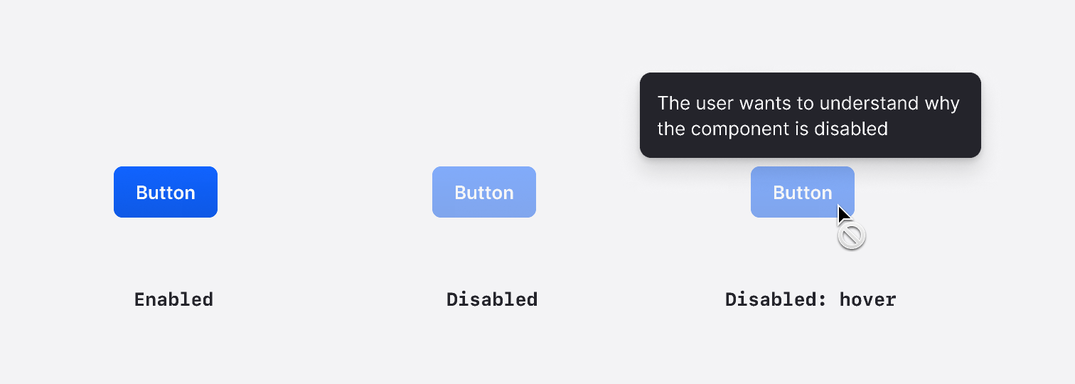 Disabled states | Soul Design System