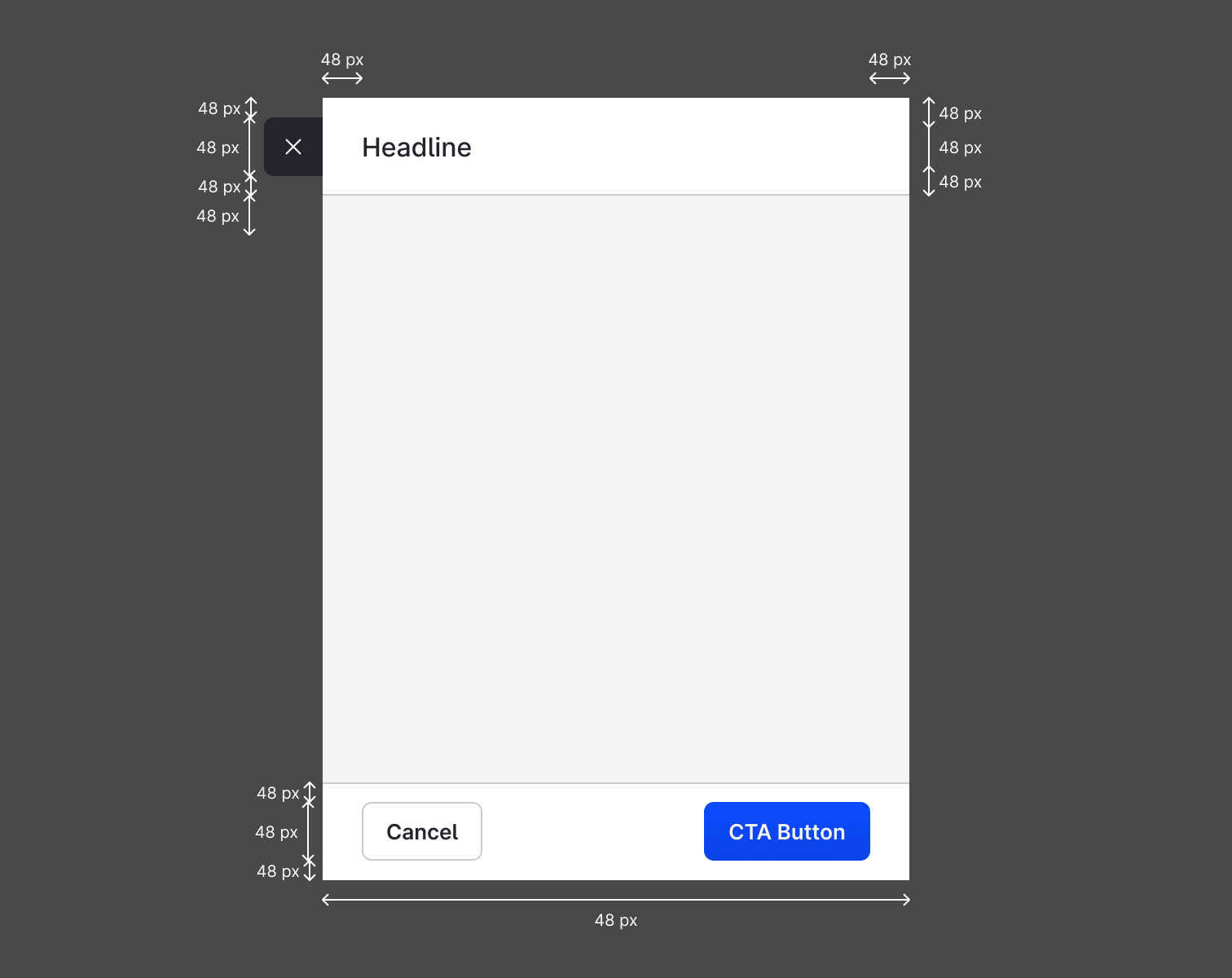 Design properties | Side panel | Soul Design System
