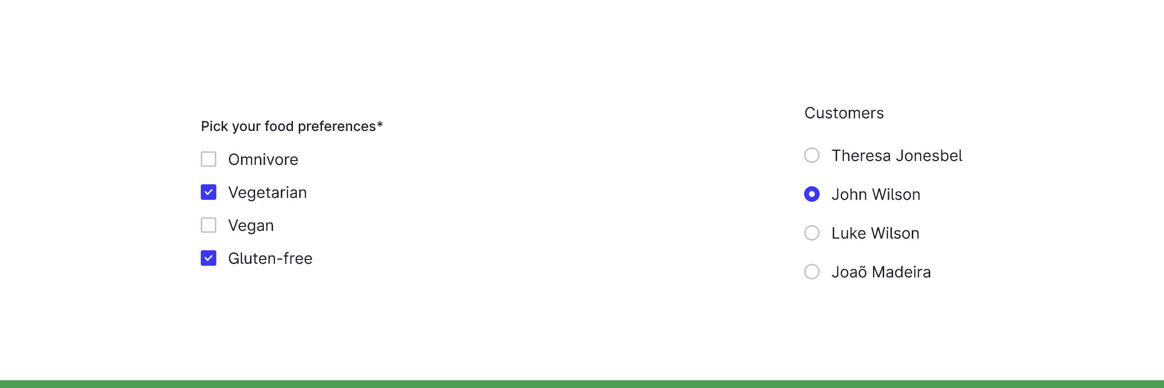 Usage | Checkbox | Made with Supernova