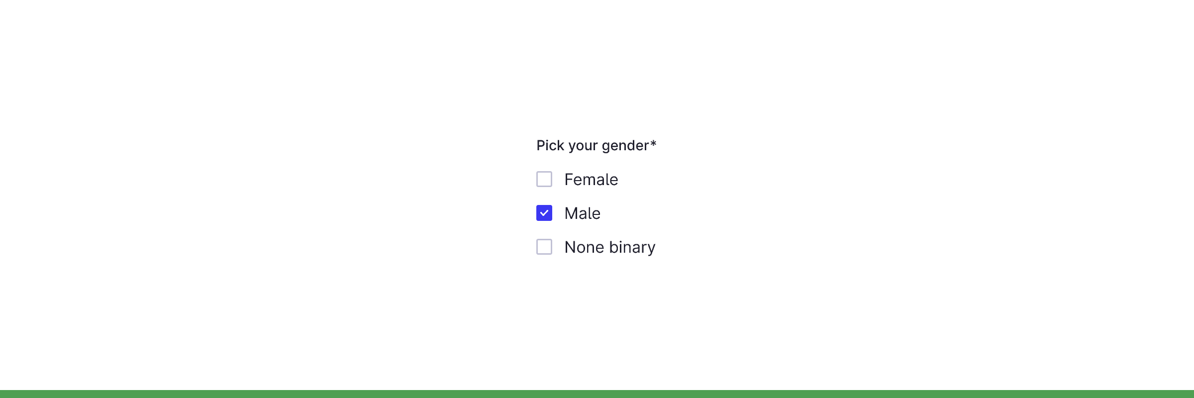 Usage | Checkbox | Made with Supernova