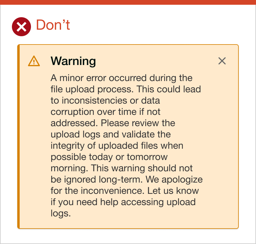 Usage | Alert Banner | Made with Supernova