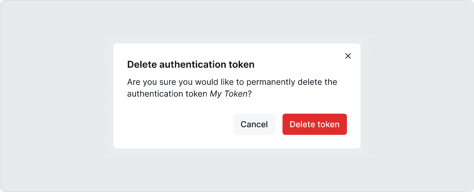 Authentication tokens | Made with Supernova