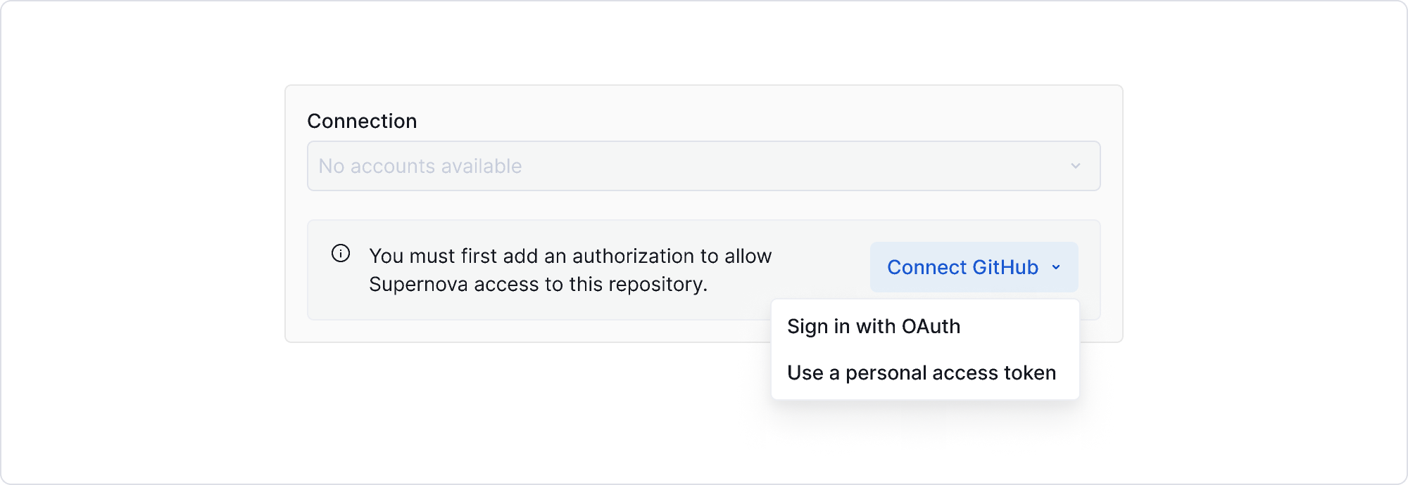 GitHub | Open a pull request | Made with Supernova