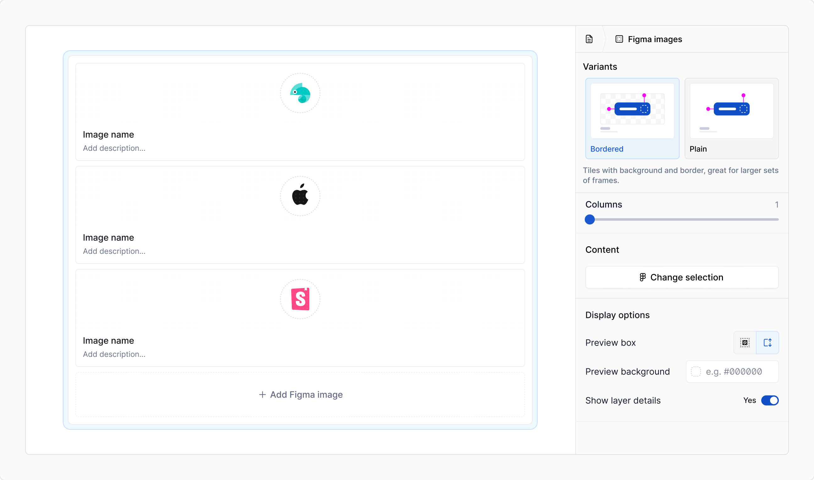 Figma images | Figma blocks | Made with Supernova