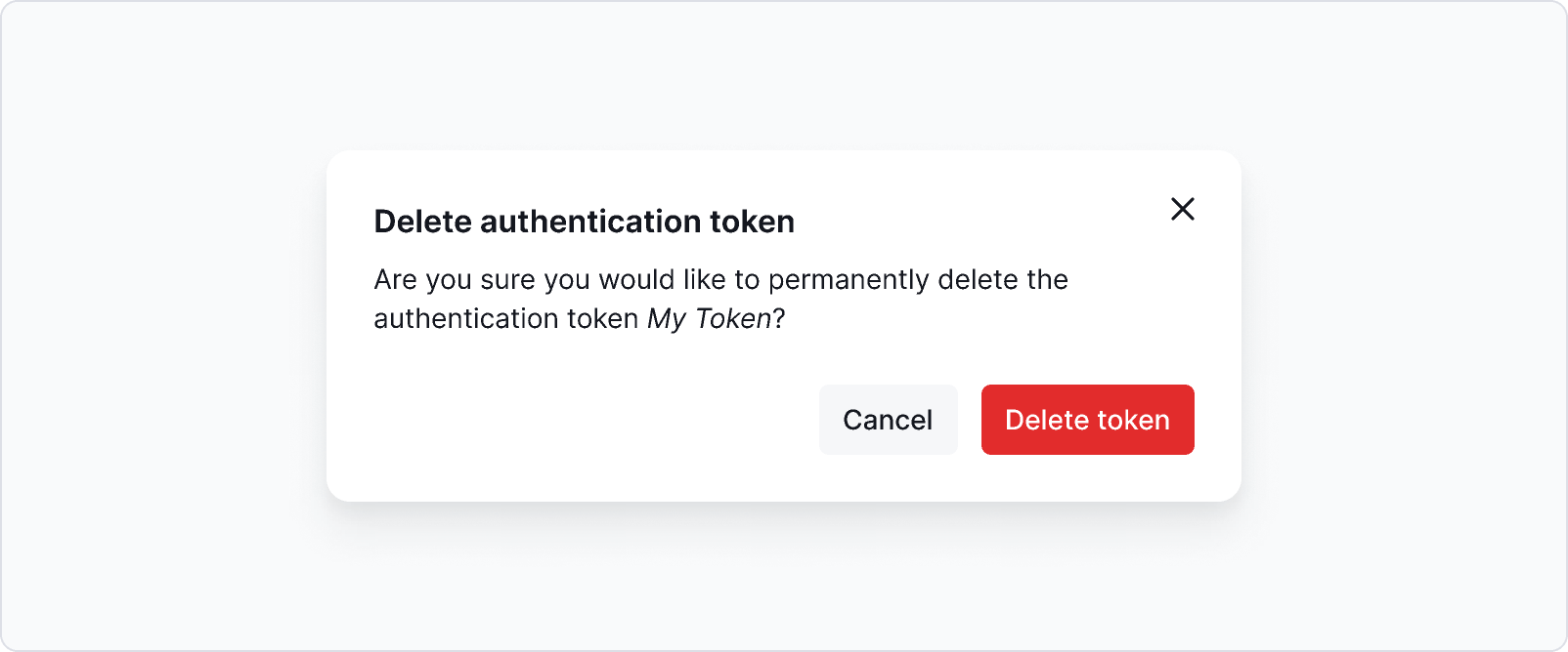 Authentication tokens | Made with Supernova
