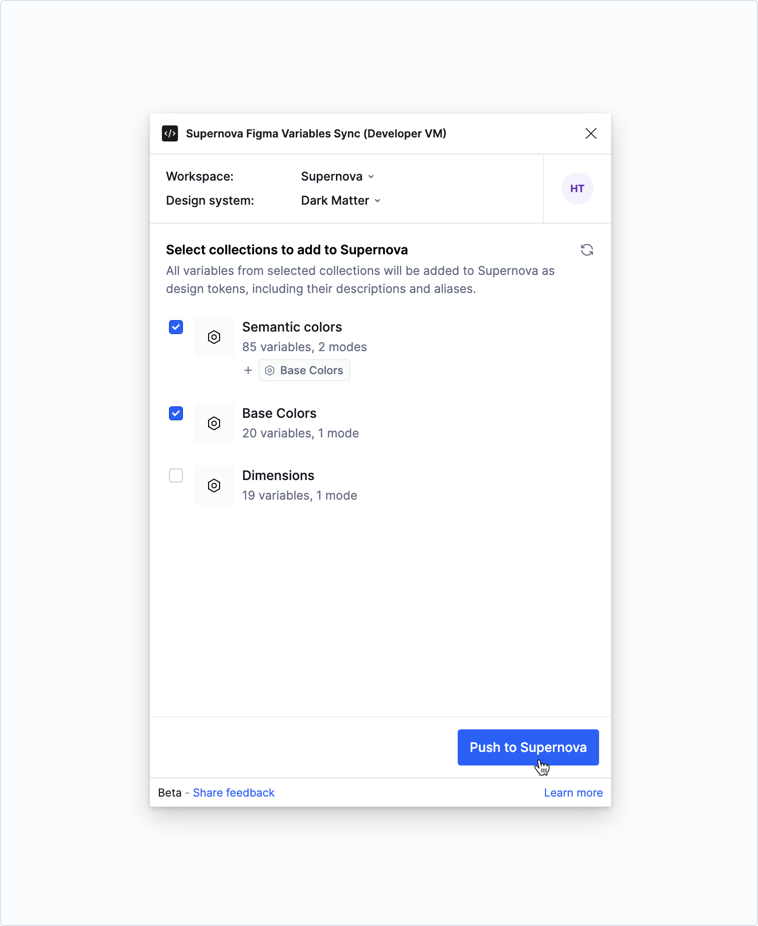 Getting started | Importing Figma variables | Made with Supernova