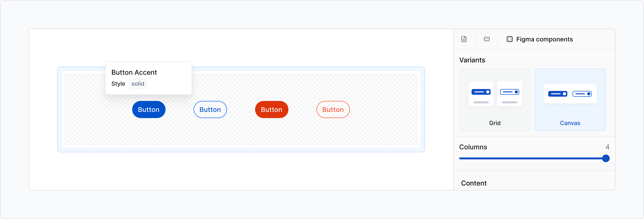 Figma component | Figma blocks | Made with Supernova