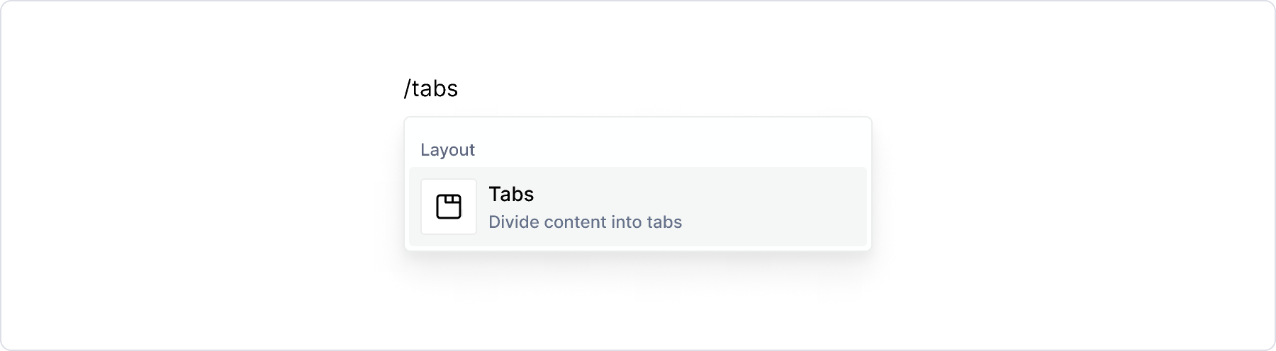 Tabs | Layout blocks | Made with Supernova