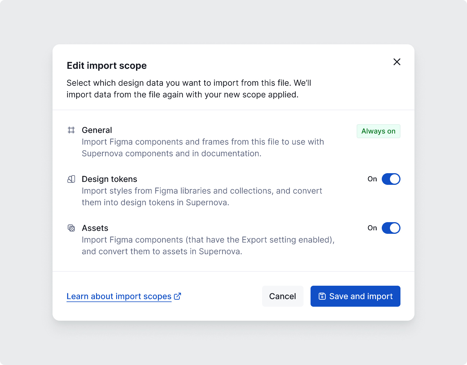 Managing connected Figma files | Made with Supernova