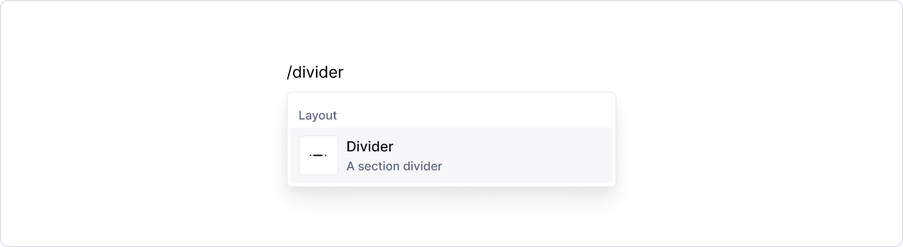 Divider | Layout blocks | Made with Supernova