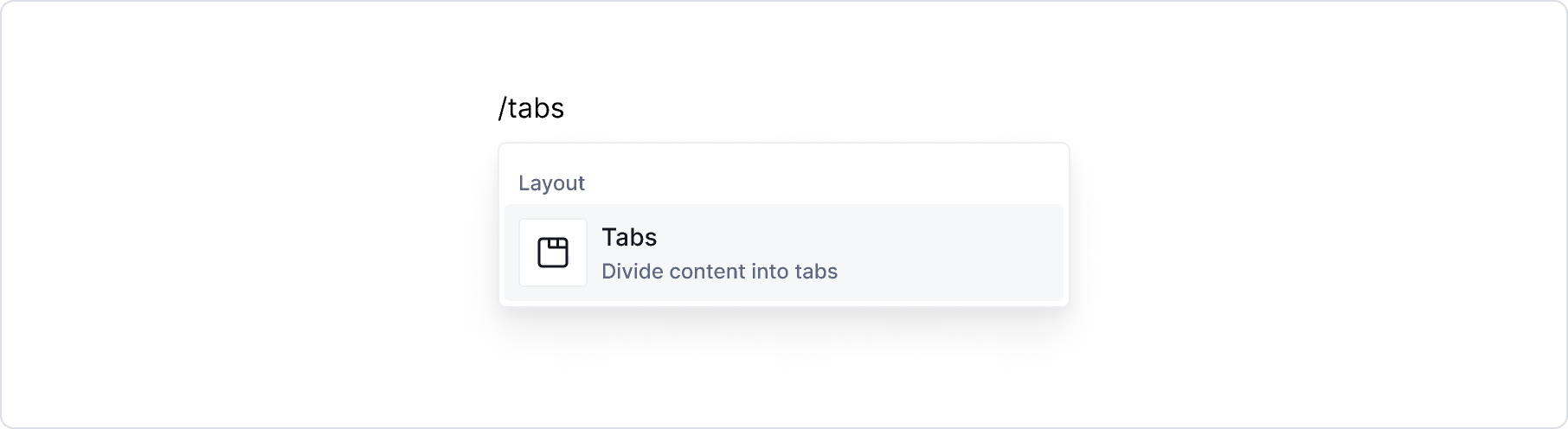 Tabs | Layout blocks | Made with Supernova