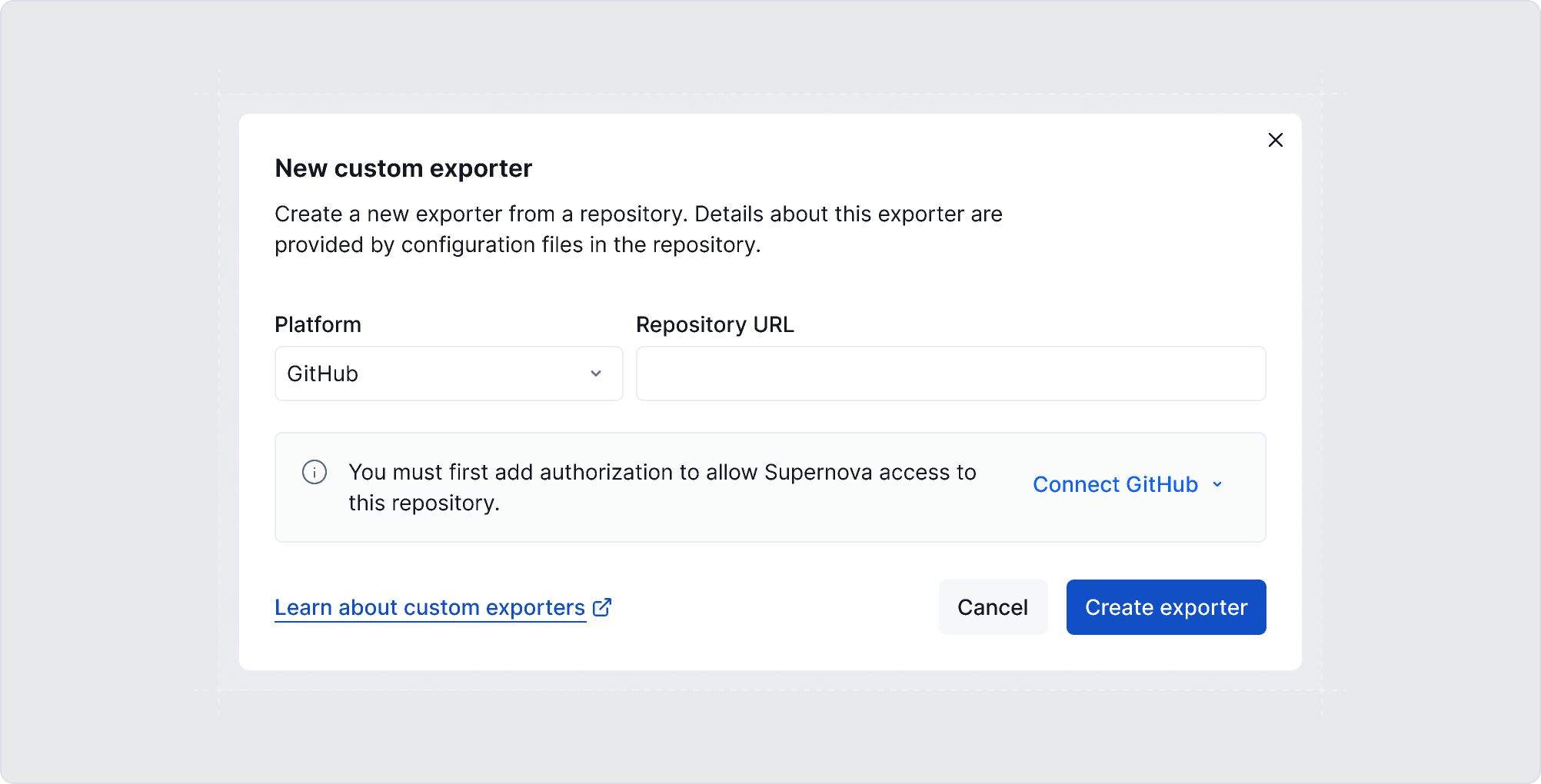 Custom exporters | Made with Supernova