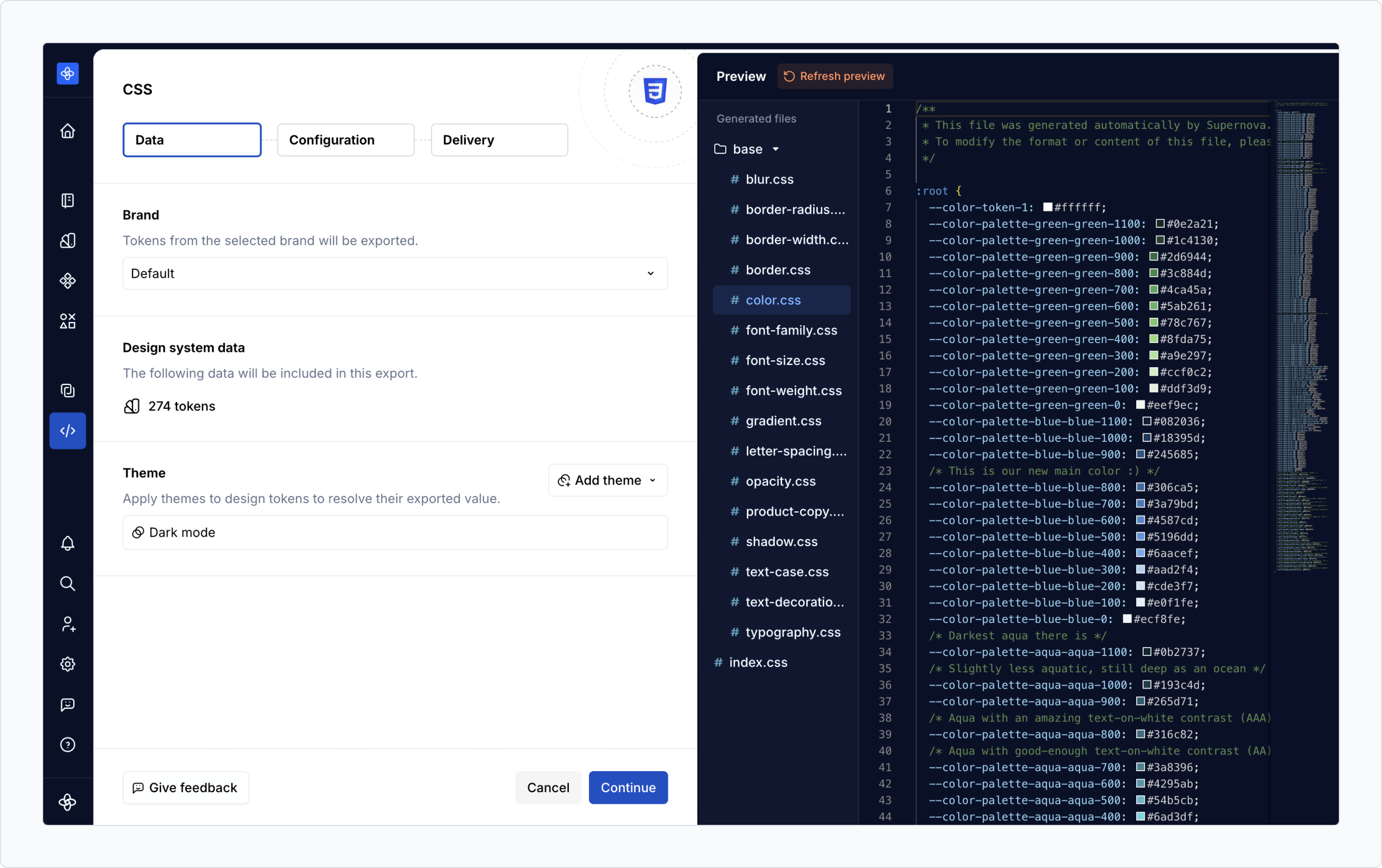 Create a pipeline | Creating code pipelines | Made with Supernova
