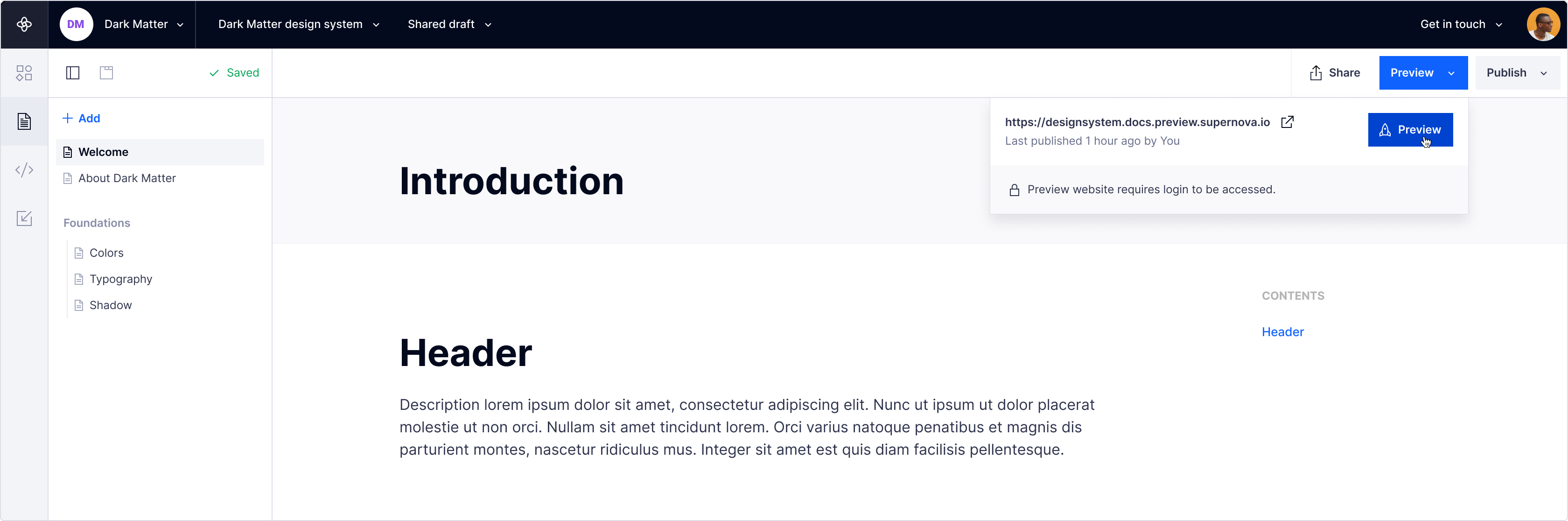 Documentation 101 | Made with Supernova