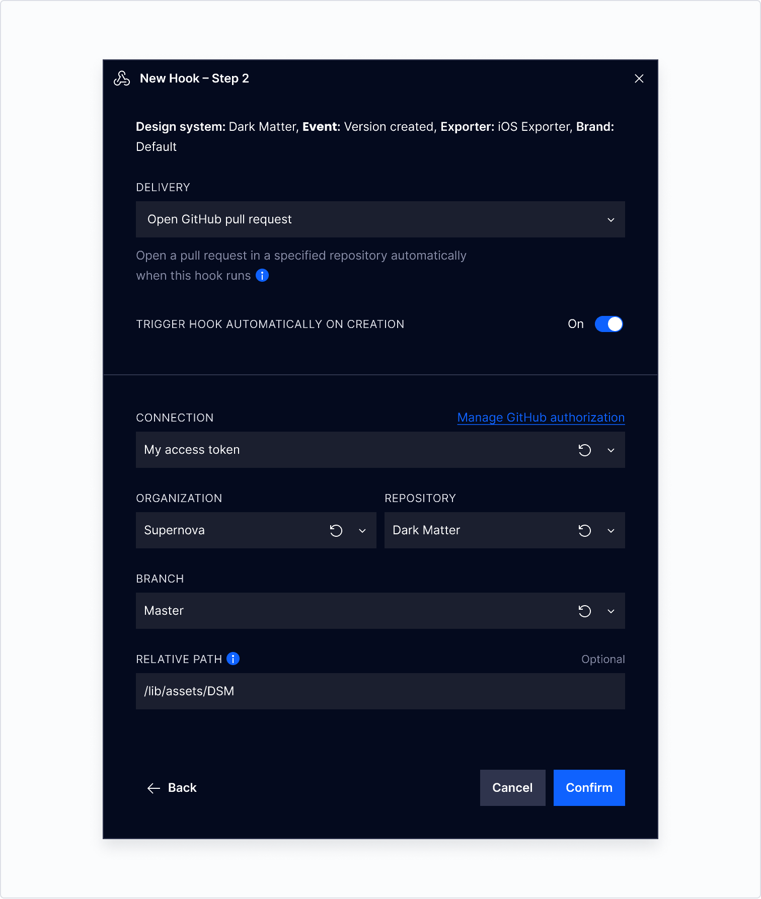 GitHub | Open a pull request | Made with Supernova