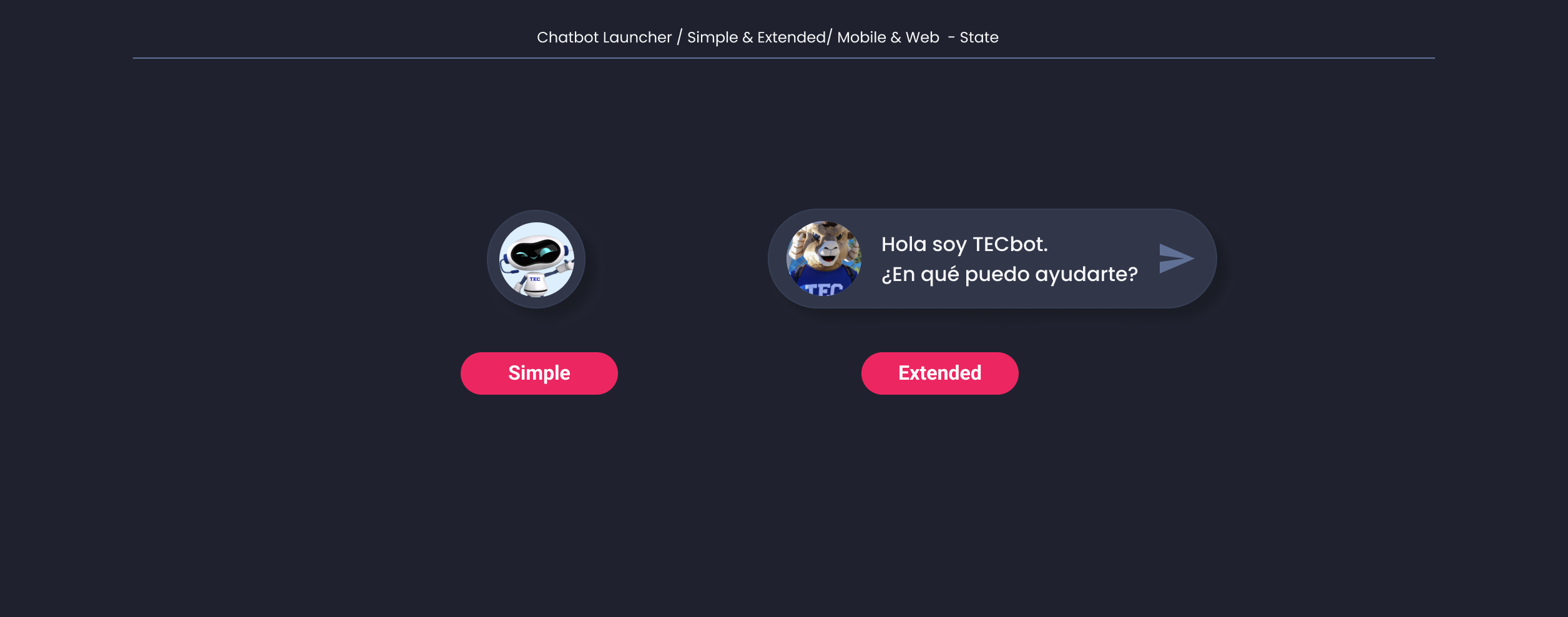 Chat Launcher | TECbot | Made with Supernova