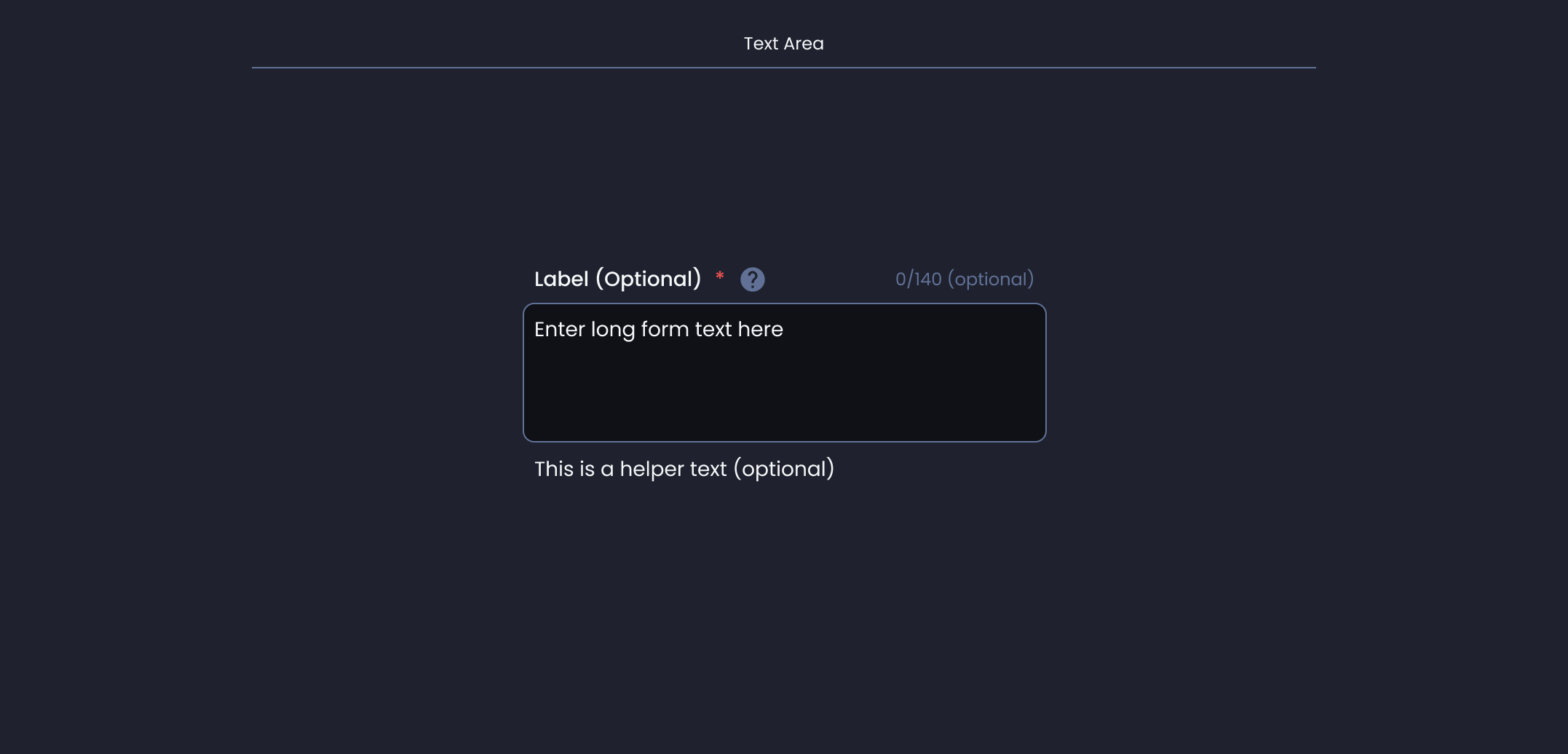 Descripción general | Text input | Made with Supernova