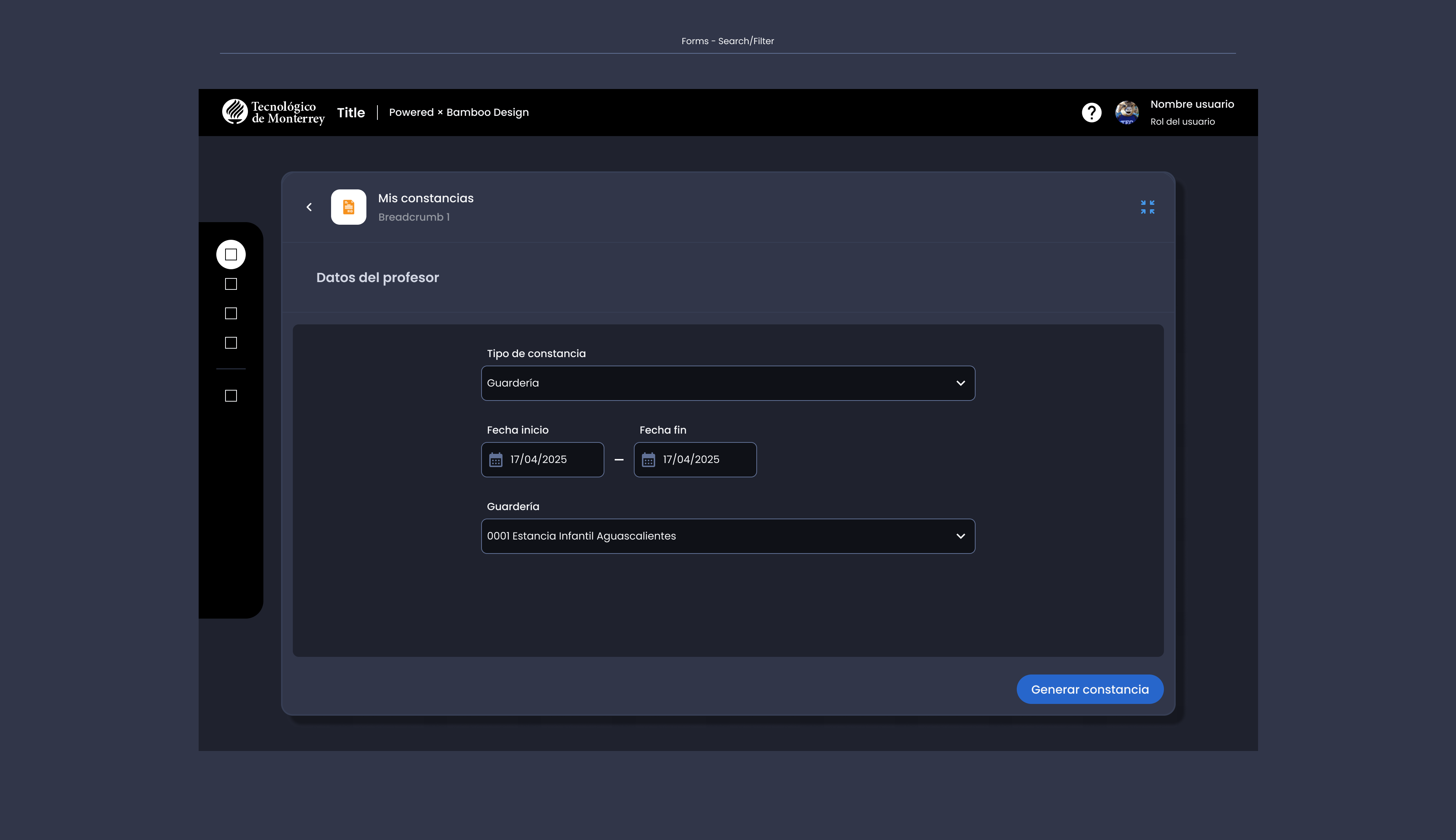 Descripción general | Forms | Made with Supernova