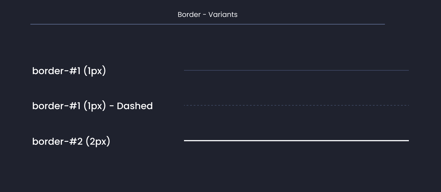 Descripción general | Borders | Made with Supernova