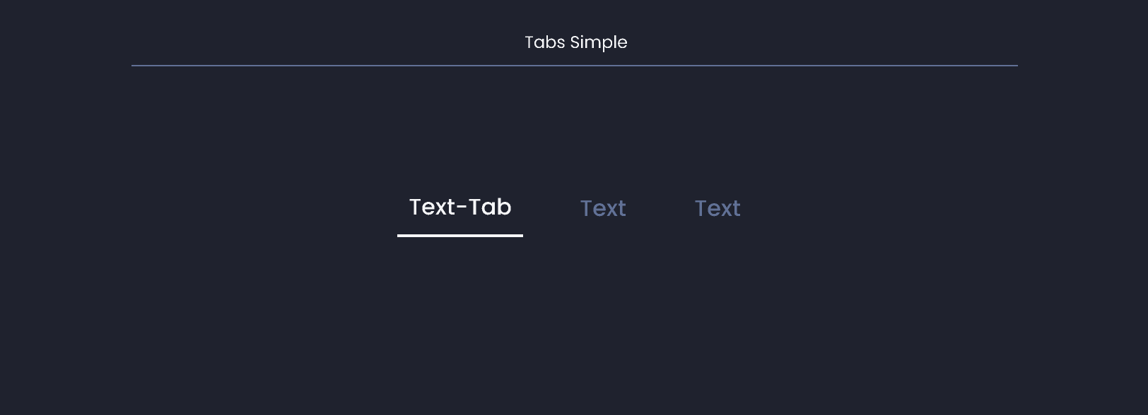 Descripción general | Tabs | Made with Supernova