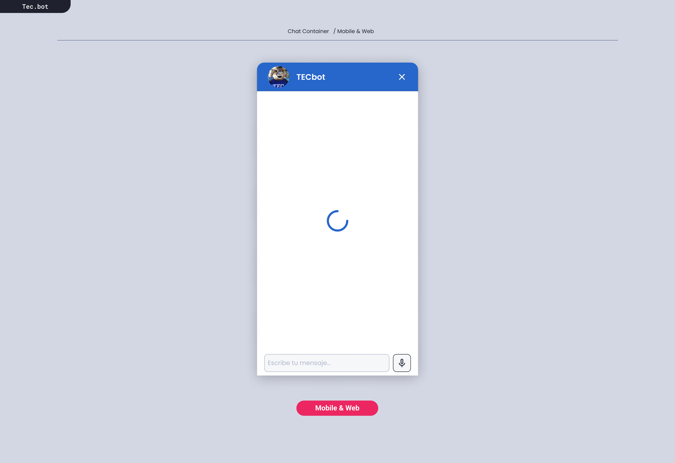 Chat Container | TECbot | Made with Supernova