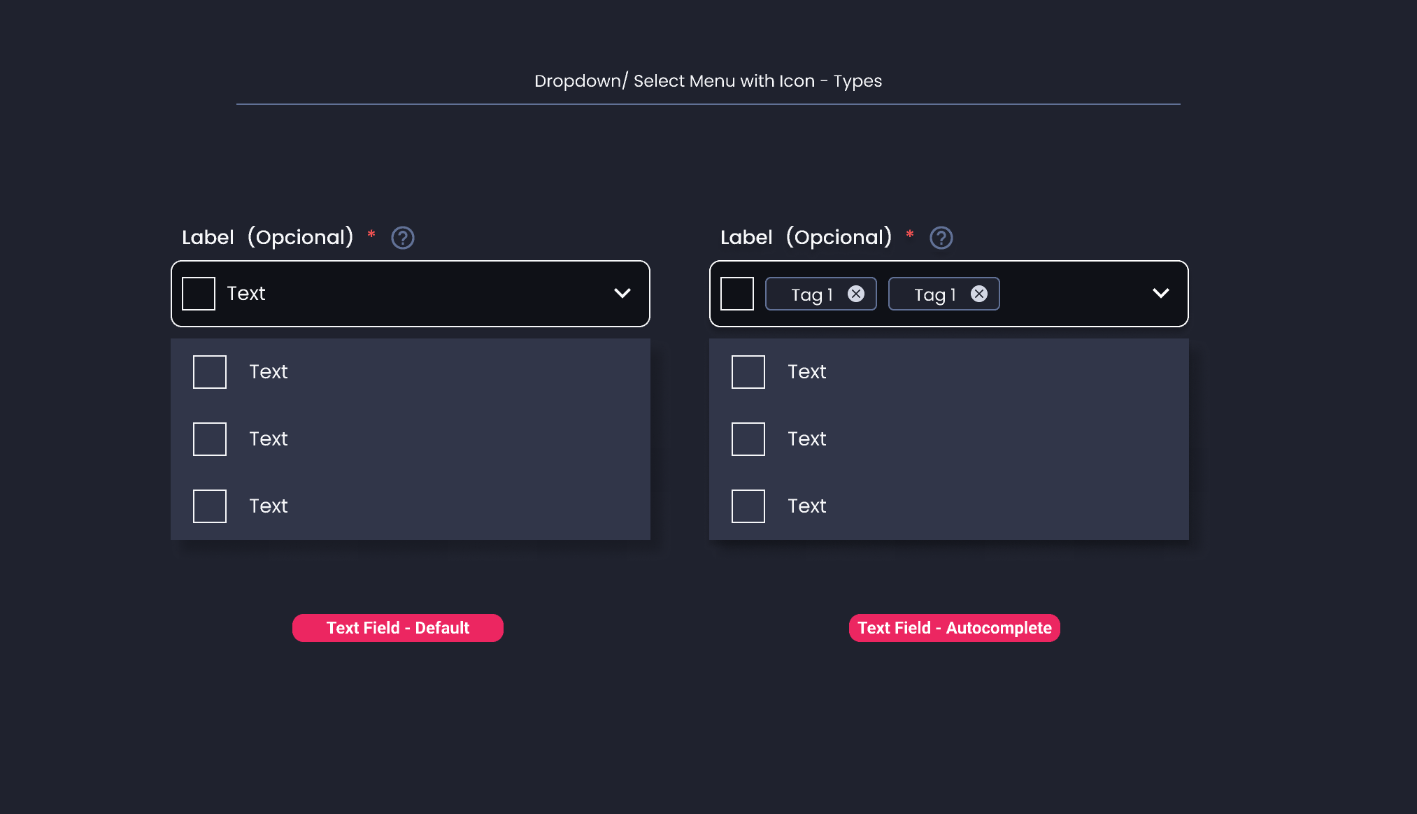 Descripción general | Dropdown | Made with Supernova