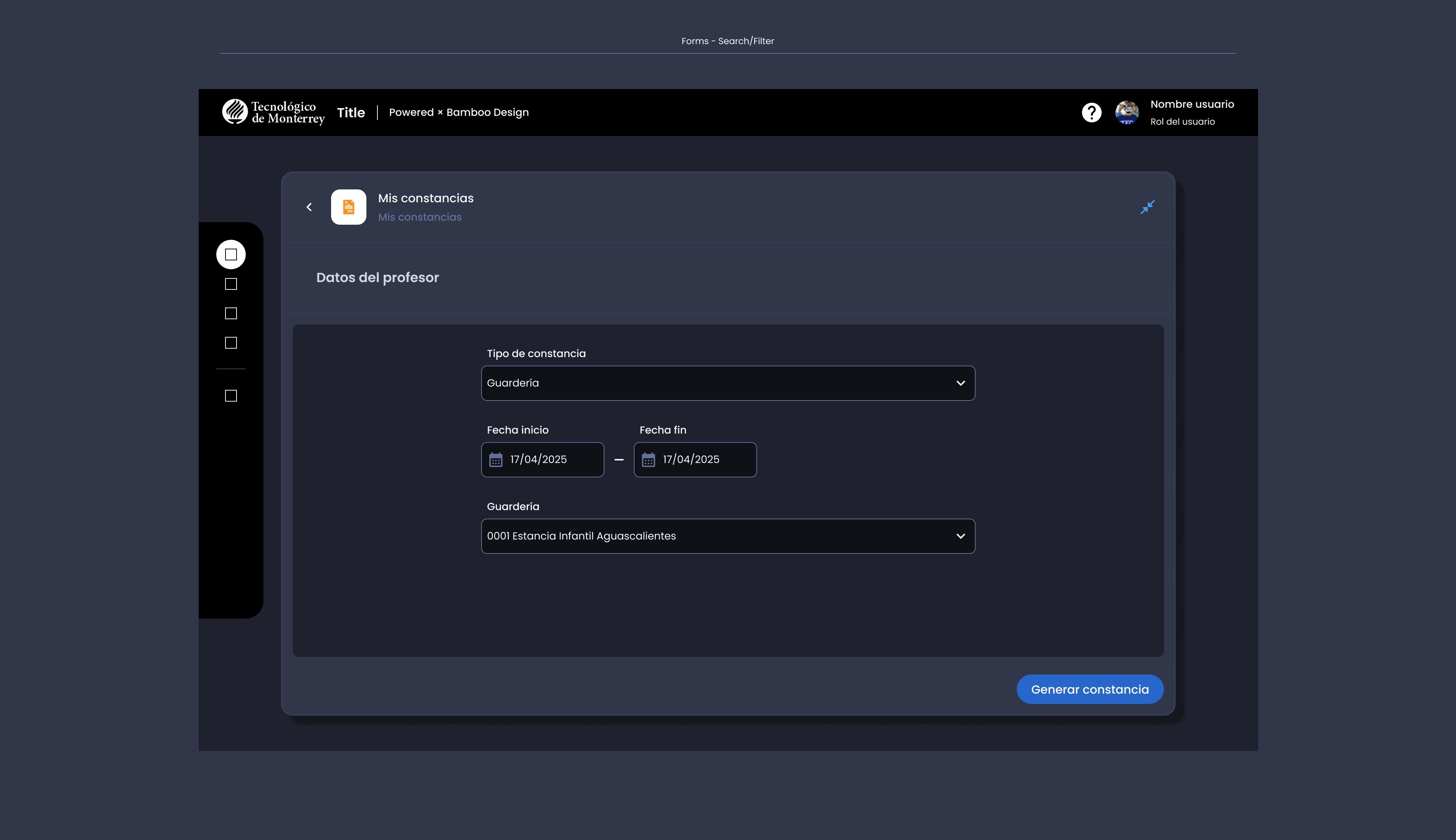 Descripción general | Forms | Made with Supernova