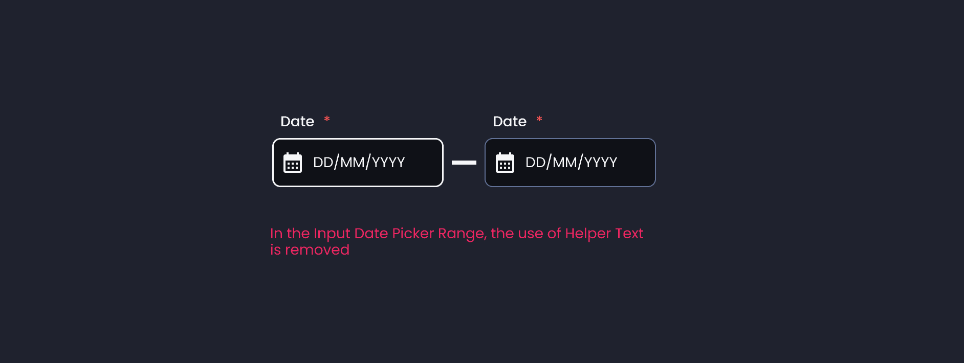 Descripción general | Date Picker Range | Made with Supernova