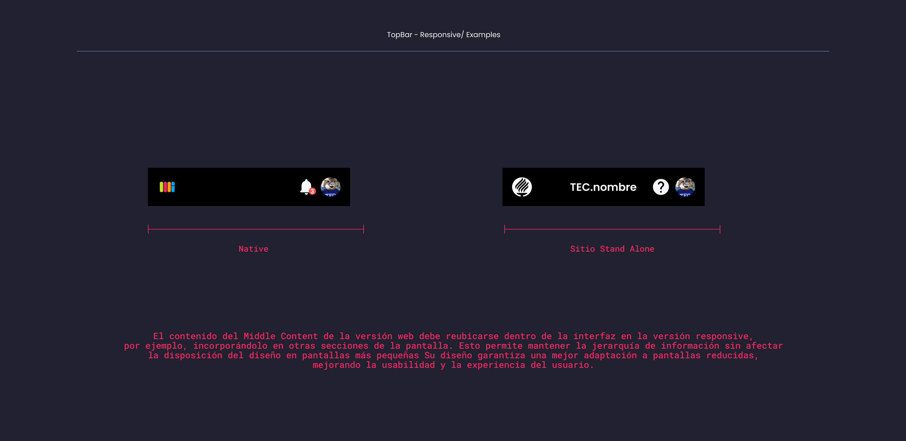 Descripción general | Top bar | Made with Supernova