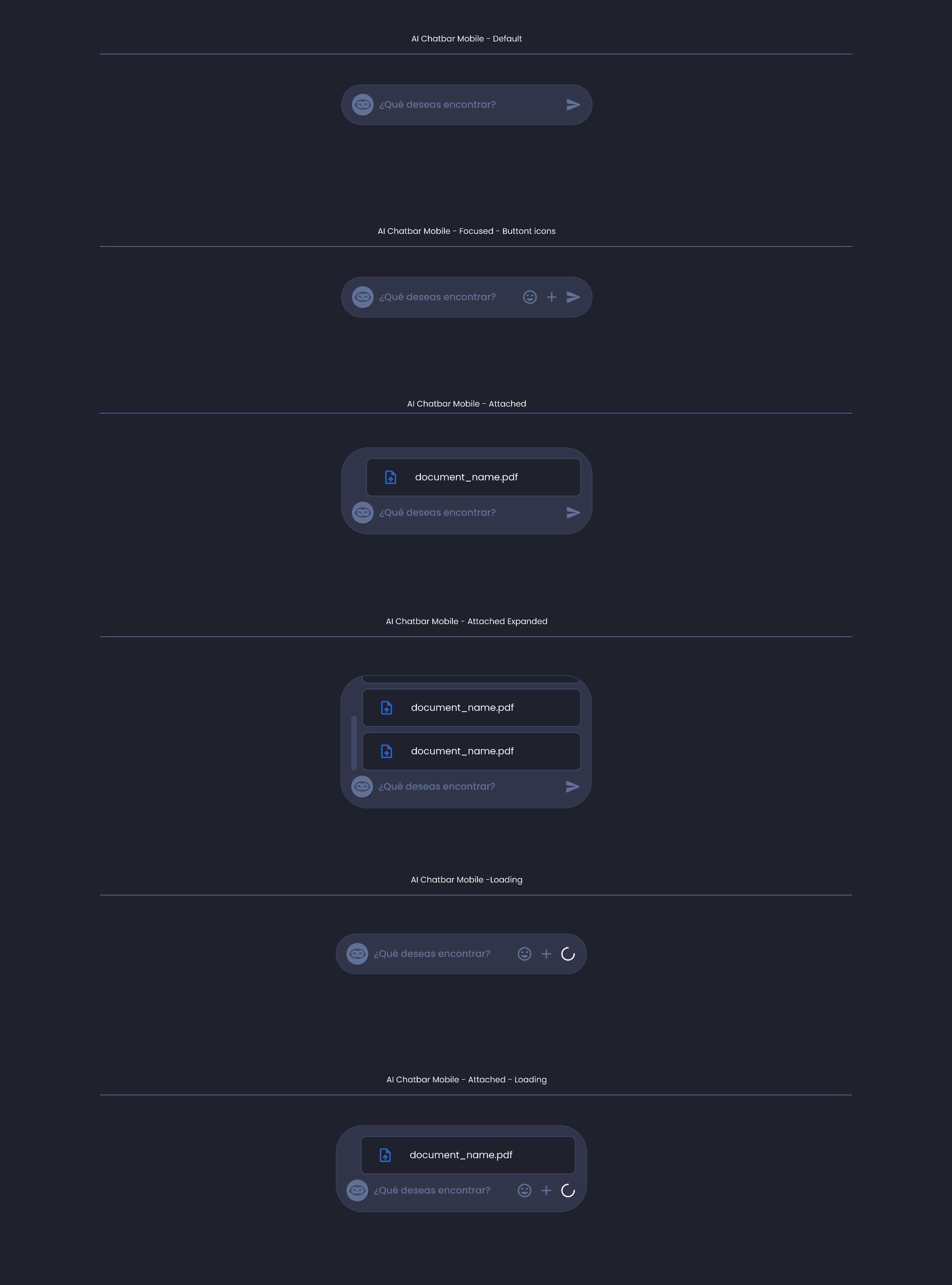 Mobile | AI Chatbar | Made with Supernova
