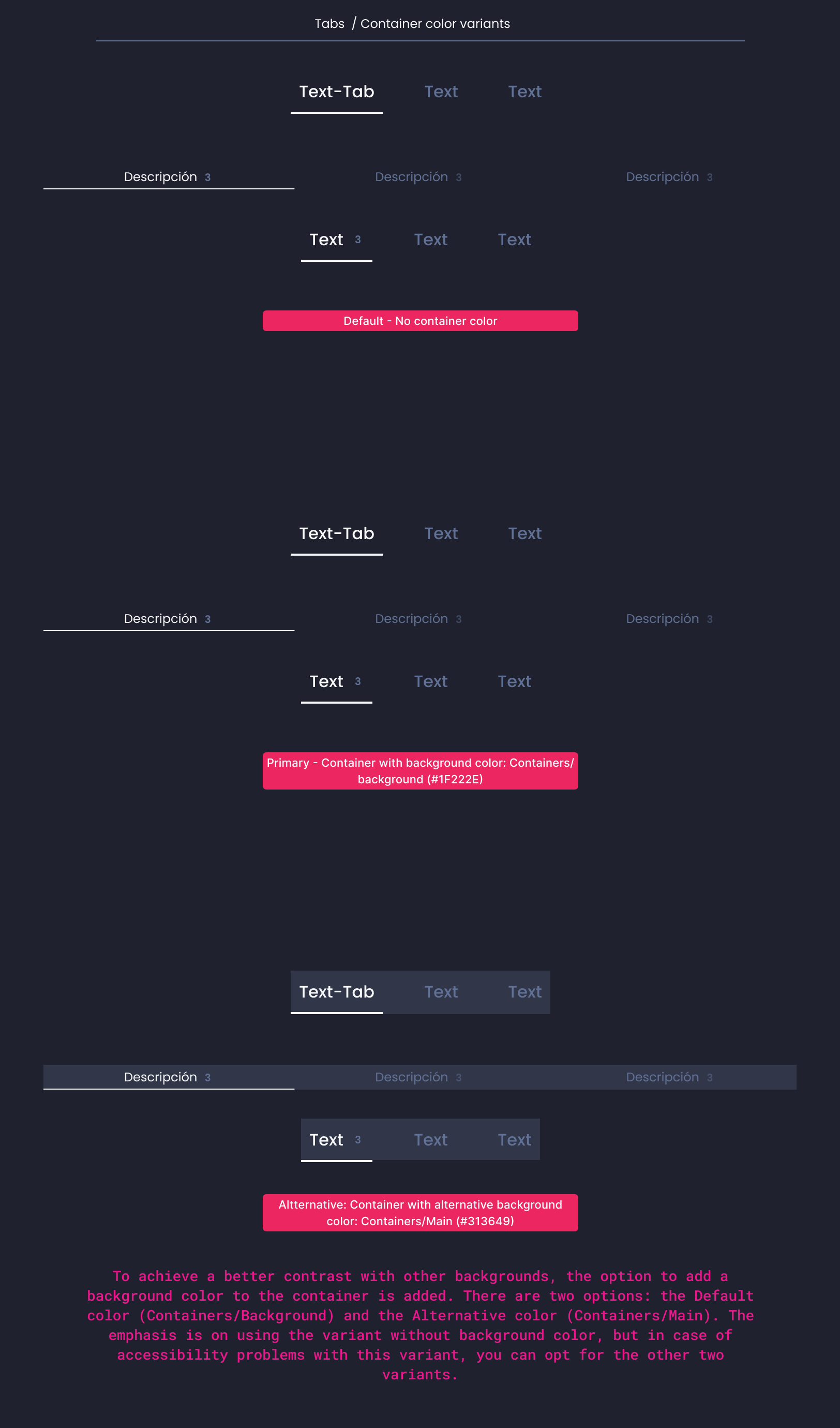 Descripción general | Tab | Made with Supernova