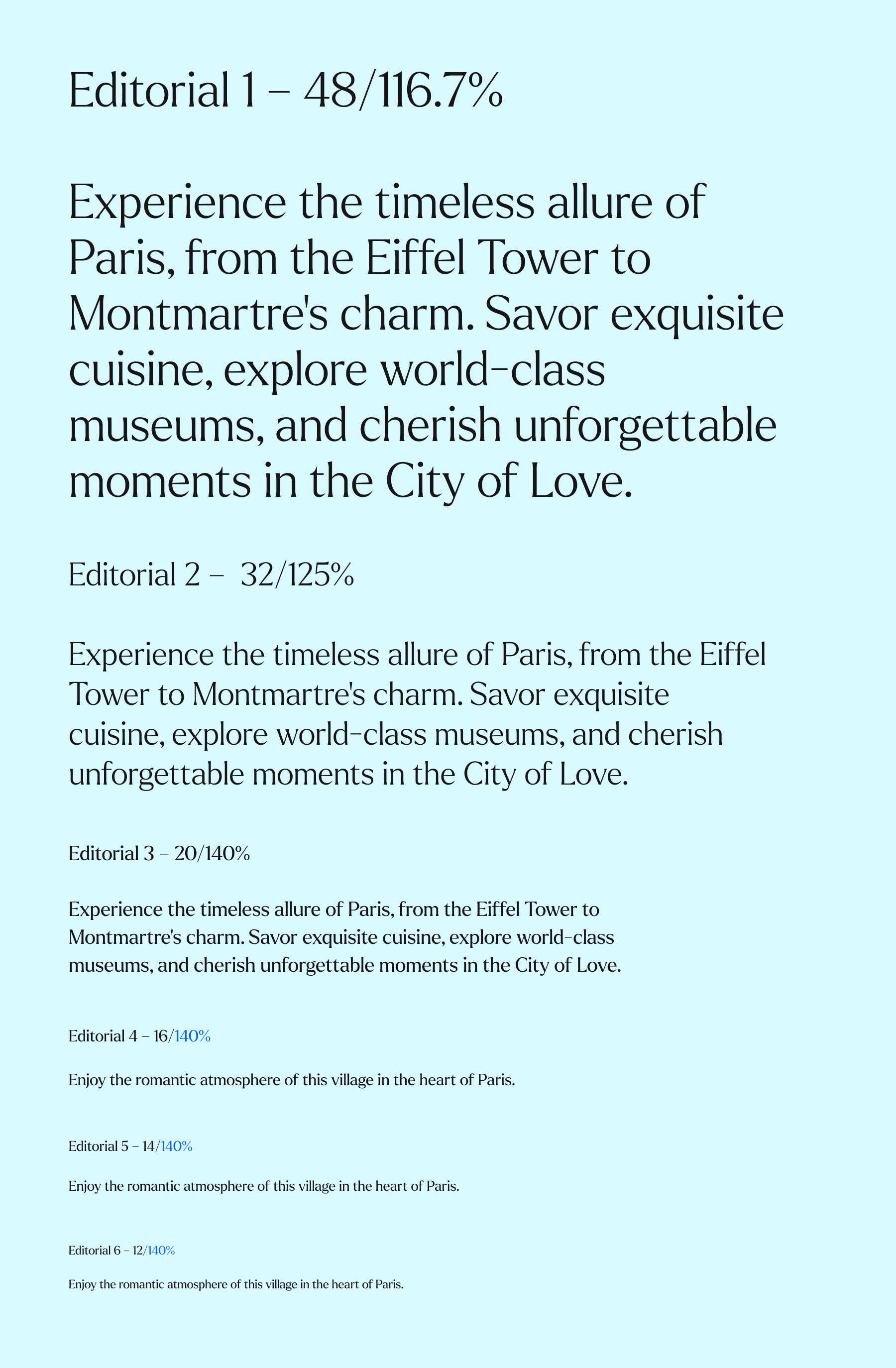 Larken | Typography