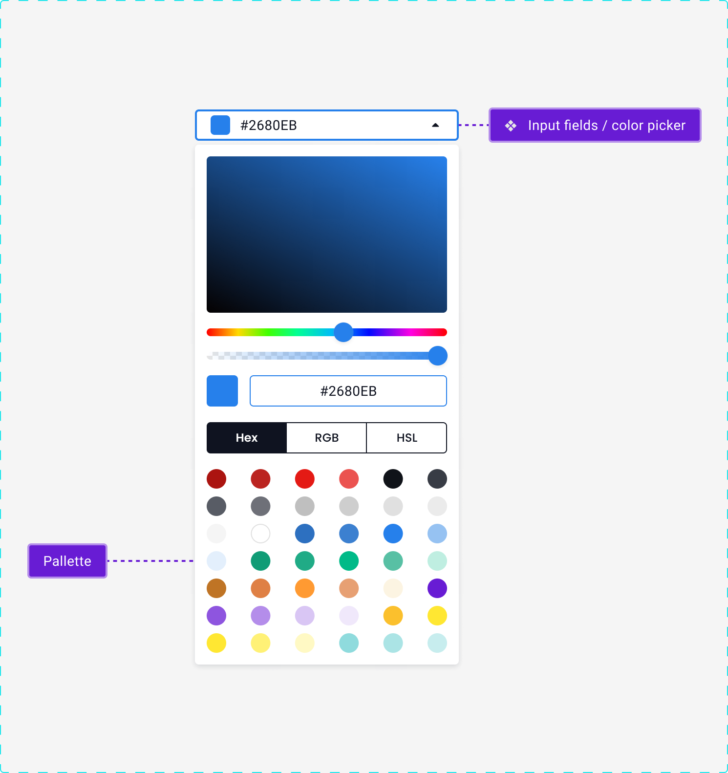 Usage of | Color picker | Made by COE UX